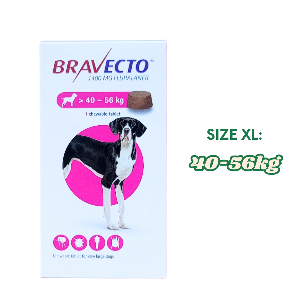 Bravecto Aloe vera tablets to kill ticks, lice, and lice for dogs SIZE ...