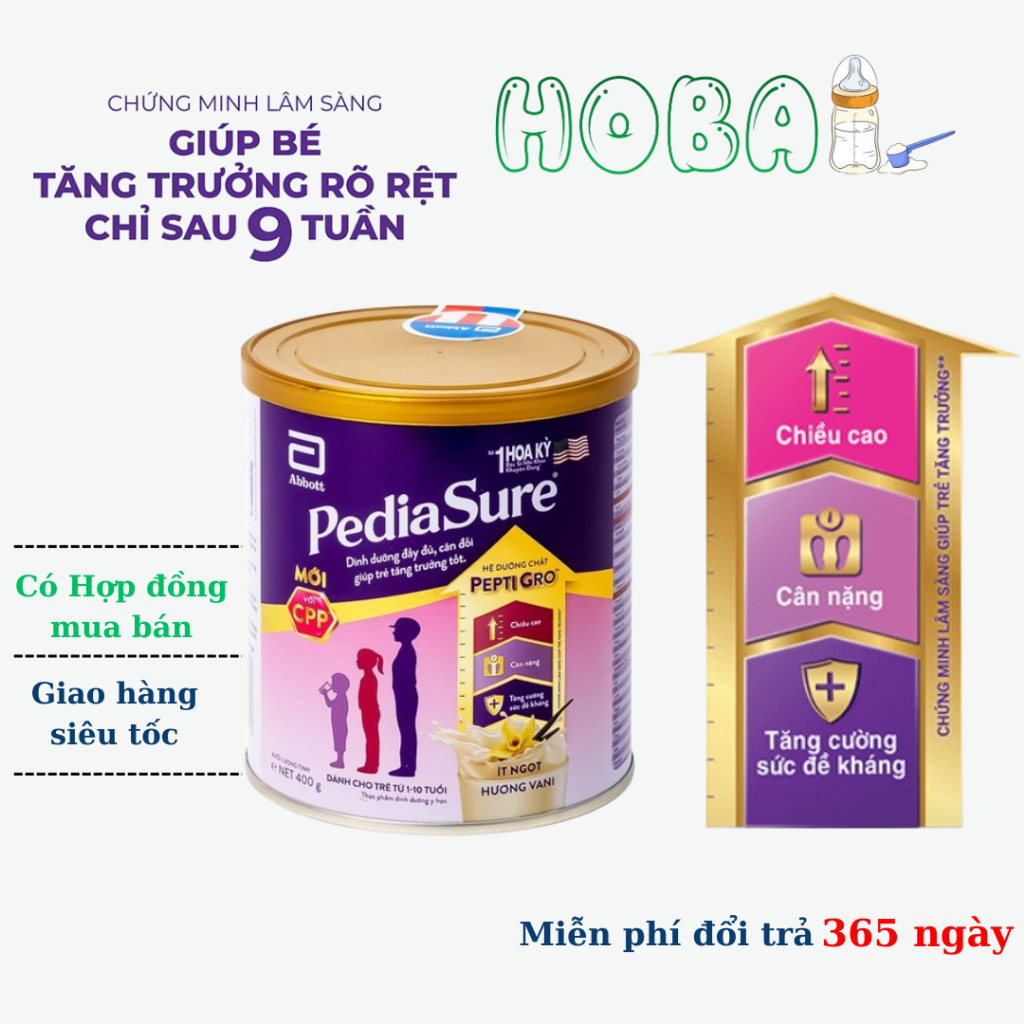 PediaSure powdered milk 380g for children 1-10 years old, new formula ...