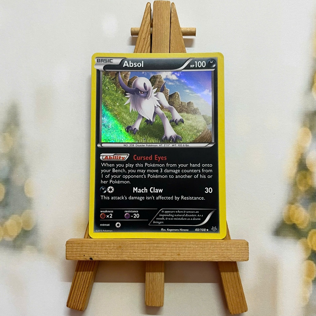 Pokemon Absol 40/108 Picture Card - Genuine English XY Roaring Skies ...