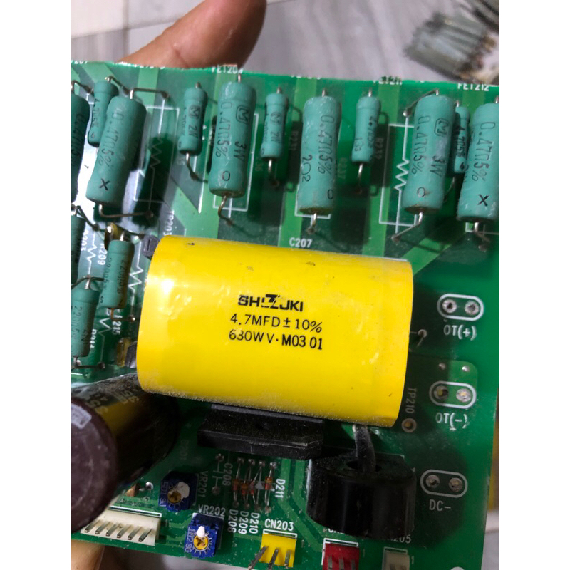 Shizuki 4.7uf 630V film capacitor error 10% non-polarized disassemble ...