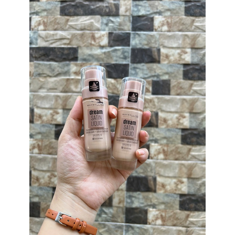 Maybelline Dream Satin Liquid Foundation Hydrating Serum spf13 tone 01 Natural ivory 30ml ...