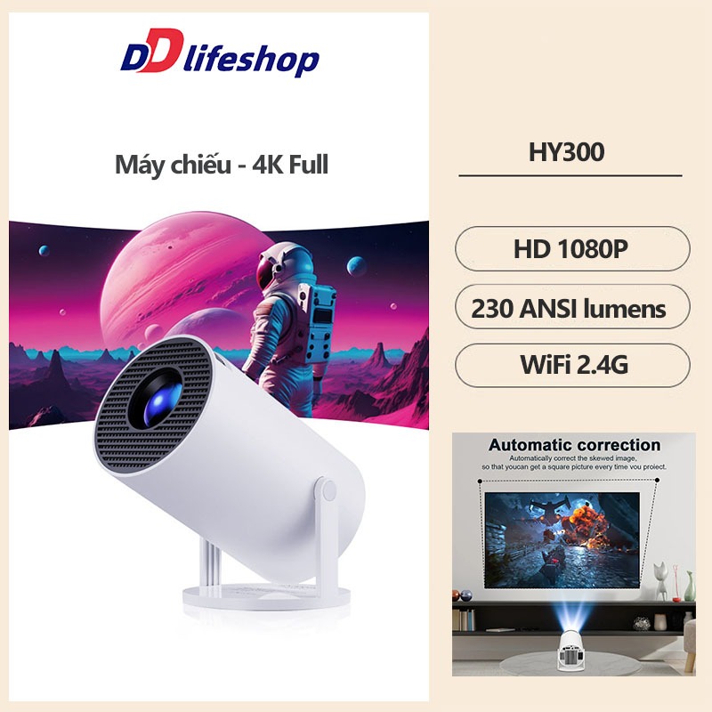 Hy300 projector Full HD Android 11.0 WiFi6 Bluetooth5.0 mini projector ...