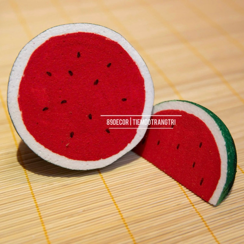 Foam Watermelon Model | Corner 1/4 and half left (D10cm) | Shopee ...