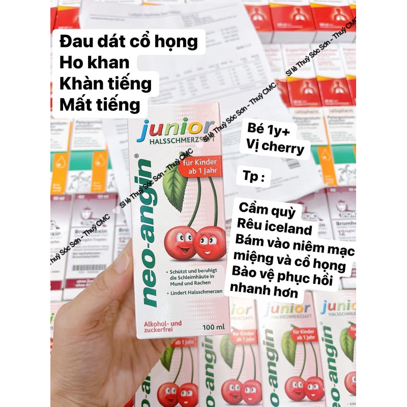 Junior Neo - Angin sore throat syrup for babies over 1 year old (Dry ...