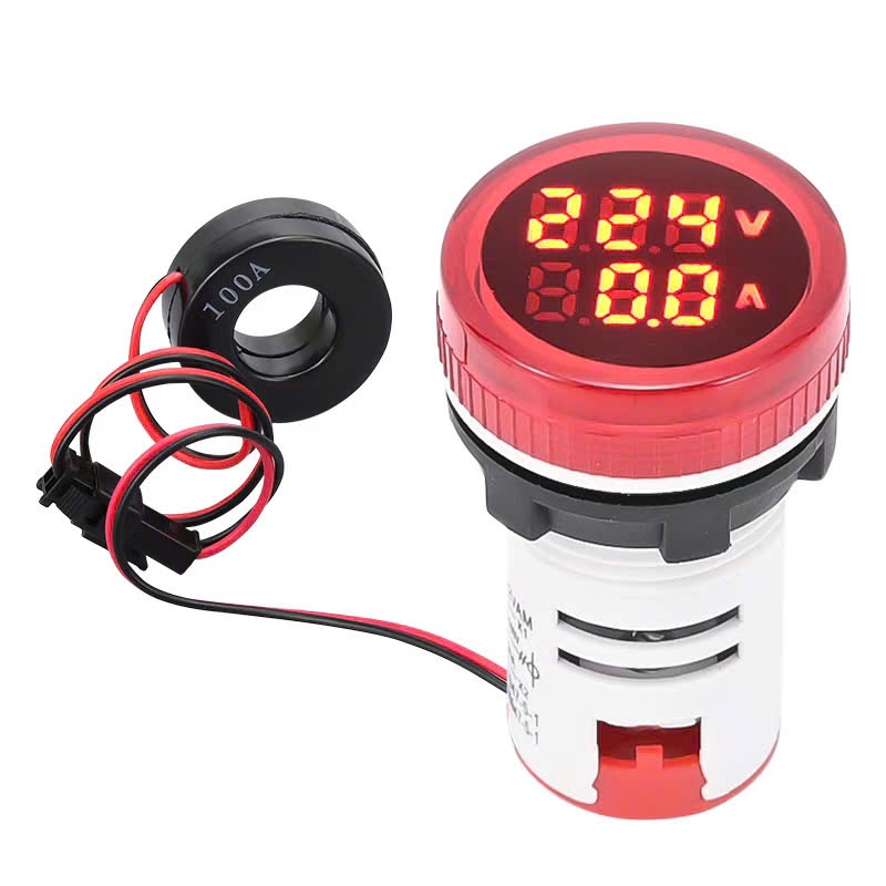 Led Headlight Indicator shows volt & Amp ED16-22VA, volt ampere ...