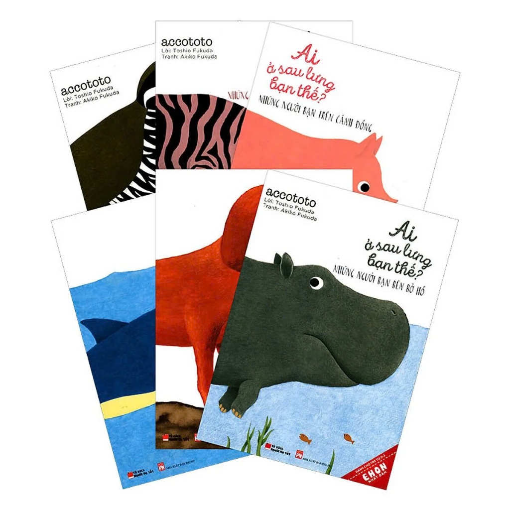 Japanese Ehon Books - Who's behind you (Set of 6 books for children 0-3 ...