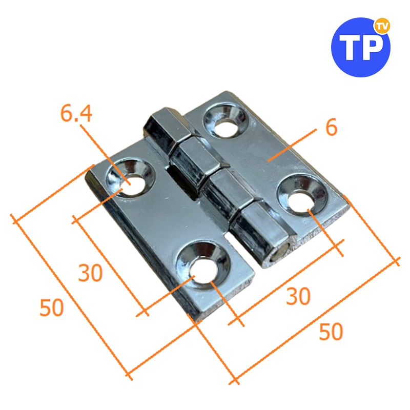 White hinge HL050-2 / White electrical cabinet hinge 50x50 / White ...