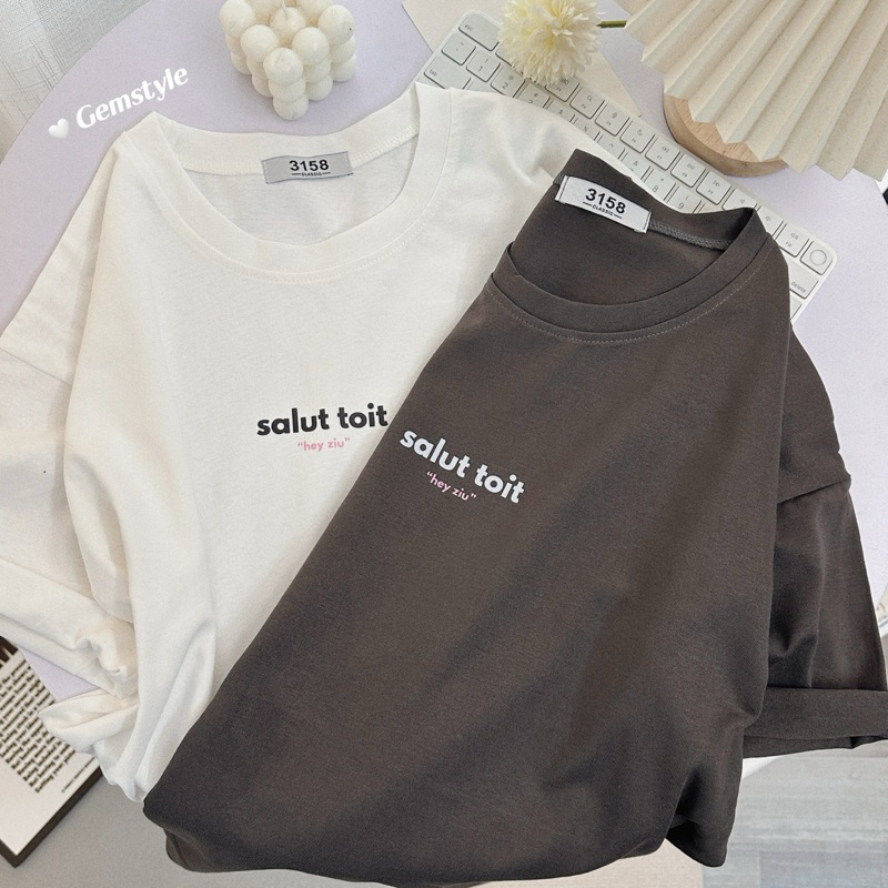 Salut TOIT t-shirt, dry and cool cotton, loose basic form, easy to mix and match under