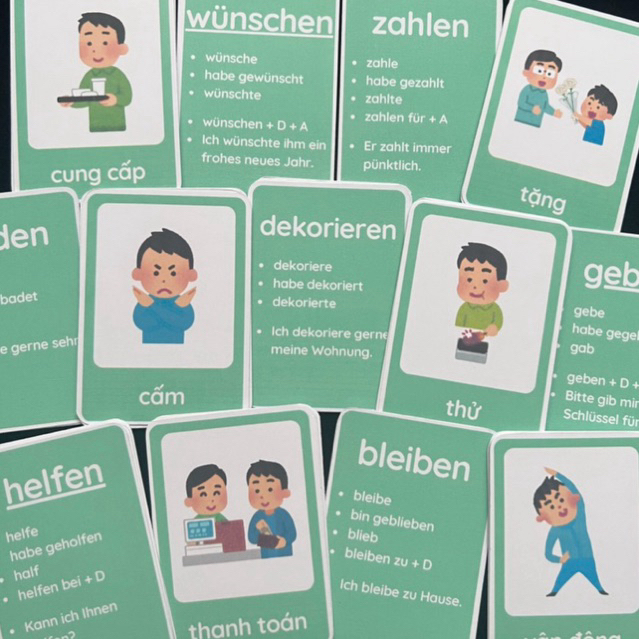 German Verbs Flashcards Level A1 (240 Cards) | Shopee Philippines