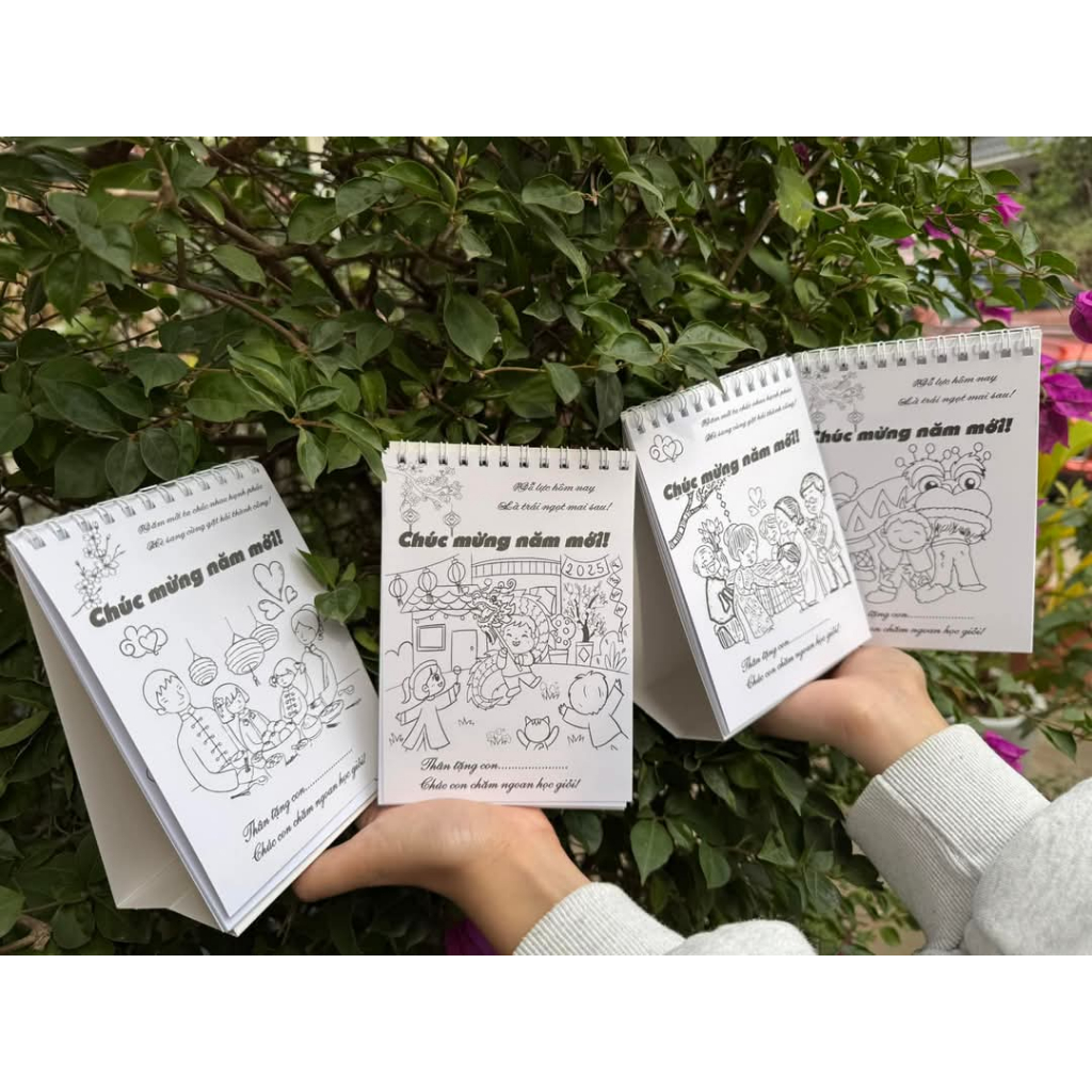 Coloring Desk Calendar for Children, Cute and Sharp Prints, Suitable ...