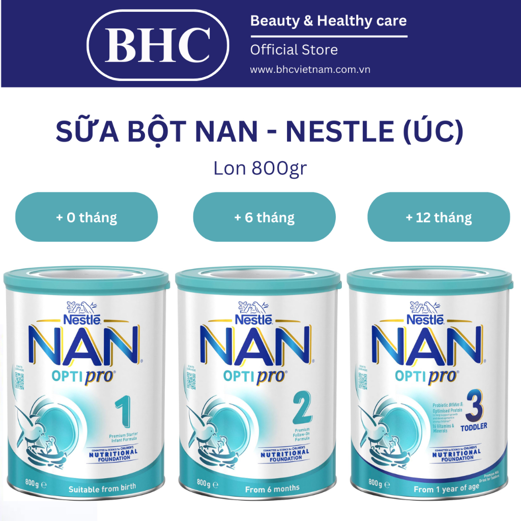 Nestle NAN Optipro Powdered Milk No. 1, 2, 3, 4 Nutritional Supplement ...