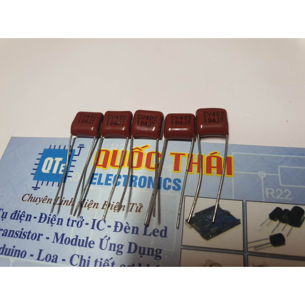 Combo of 5 red candy capacitors 104J/400v | Shopee Philippines