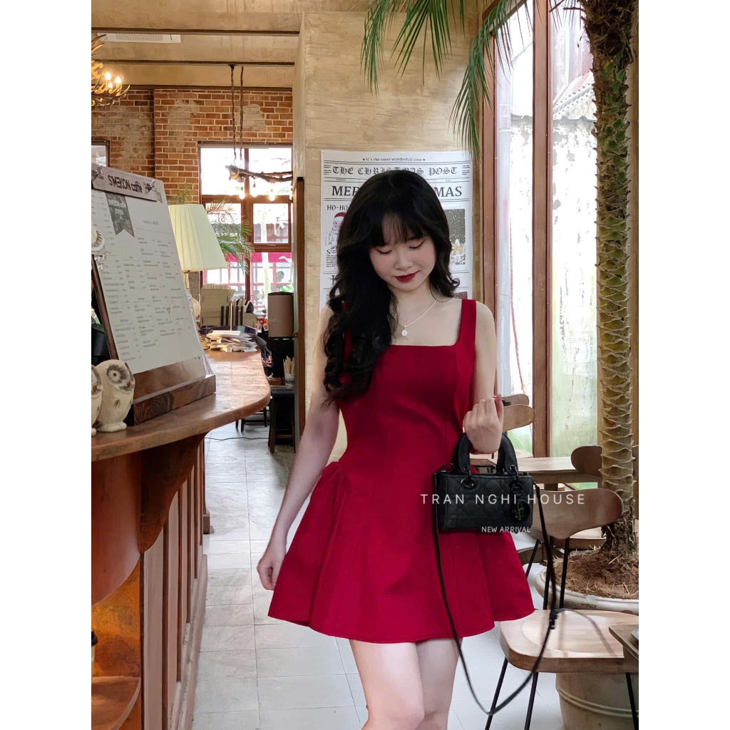Legendary RED TWO-STRING DRESS CNY with big bow at the back | Shopee ...
