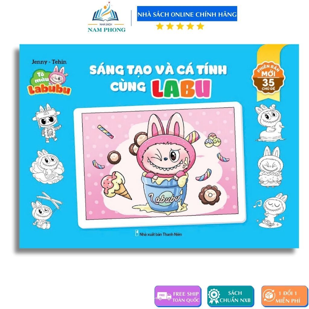 Book - Labubu Coloring - Creativity and Personality with Labu - New ...