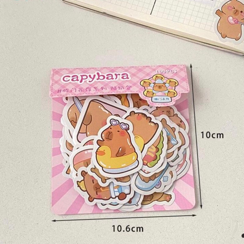 100 Capybara Stickers | Shopee Philippines