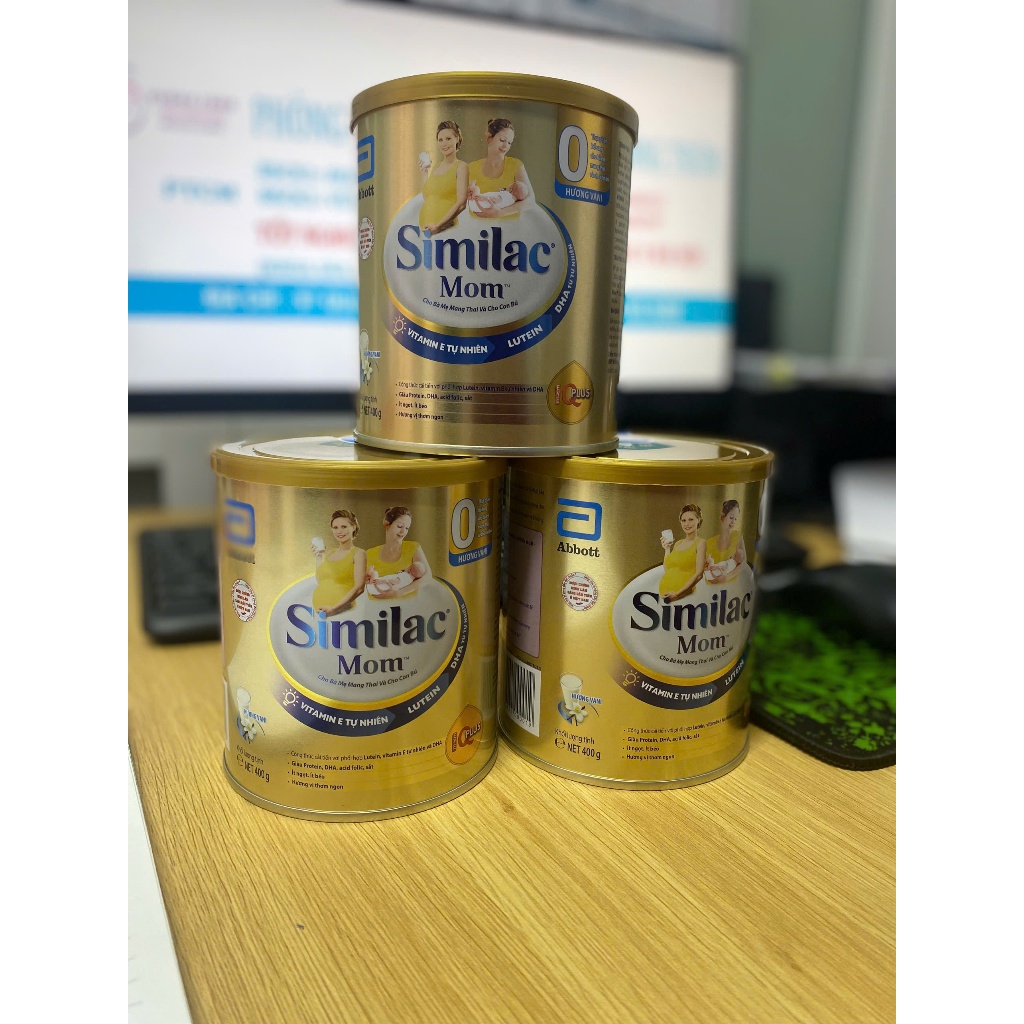 Similac mom pregnancy milk can 400gr vanilla flavor (free fan) | Shopee ...