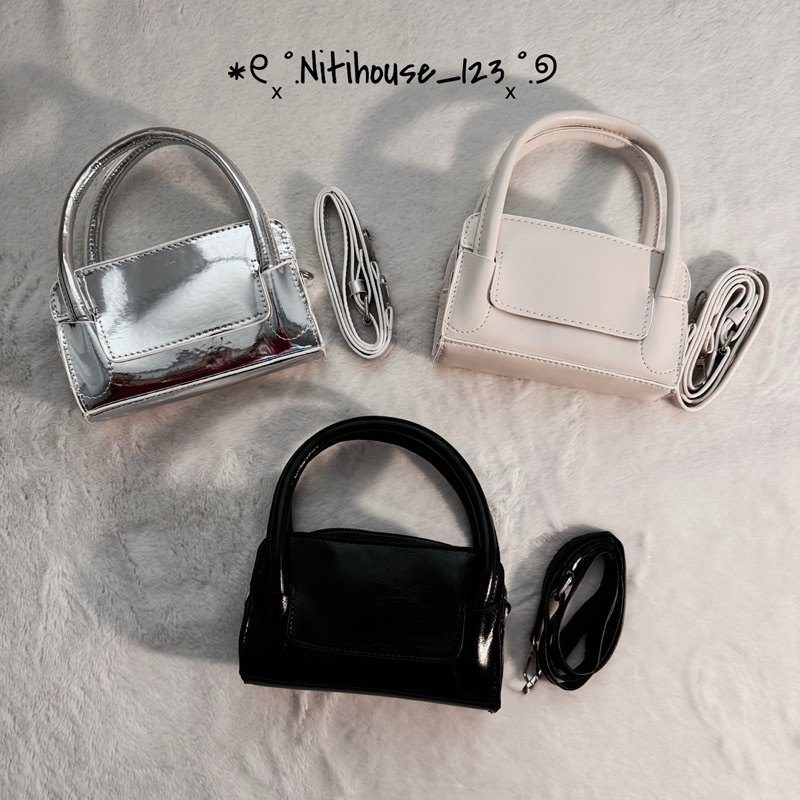 Smooth basic crossbody bag in thick, sturdy leather | Shopee Philippines