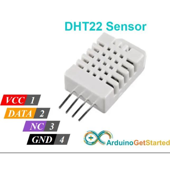 Dht22 temperature and humidity sensor, DHT 22 environmental sensor ...