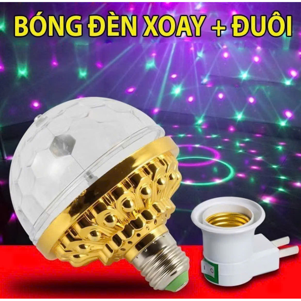 7-color Rotating LED Disco Light Rotates to Music, 360 degree effect ...