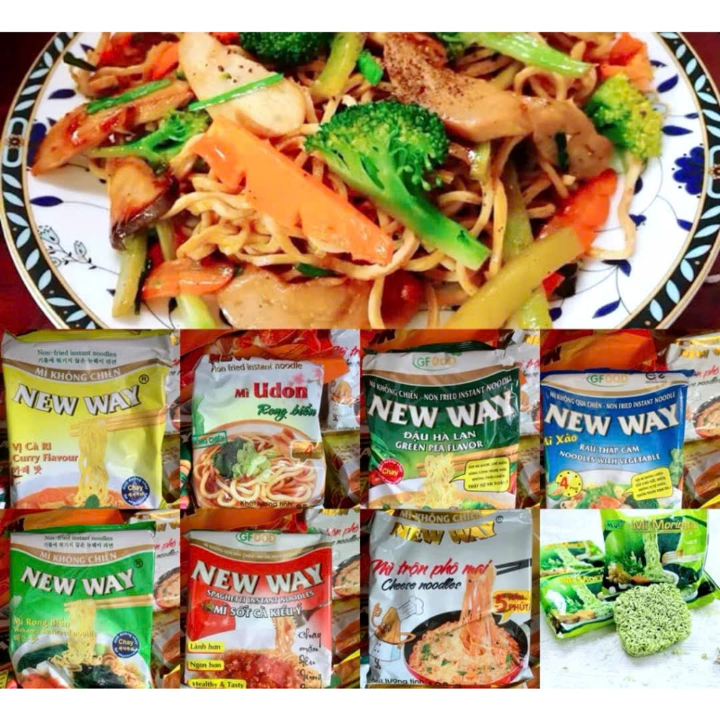 Non-fried noodles 8 types of noodles using vacuum steaming and drying ...