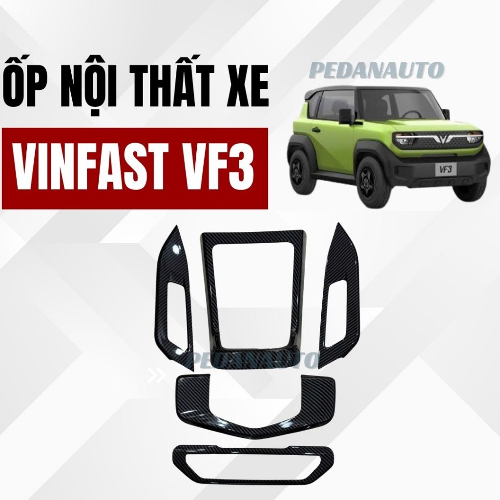 Vinfast VF3 car interior cover carbon pattern - 5PCS | Shopee Philippines