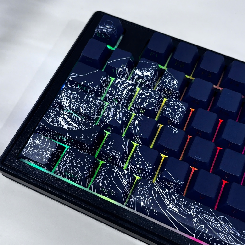 Contour Keycap - Contour Side Engraved LED Keycap - PBT Dyesub 132 ...