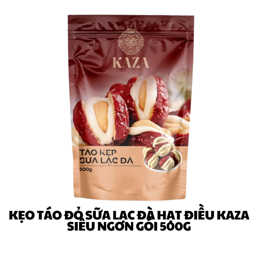 Kaza RED APPLE MILK PEANUT MILK CANDY PACKAGE 500g (1 bag of 30 candies ...