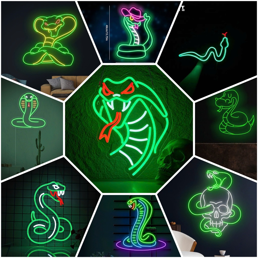 Decorative Light At Ty LED Neon Wall Mounted Snake Shape Many Patterns ...