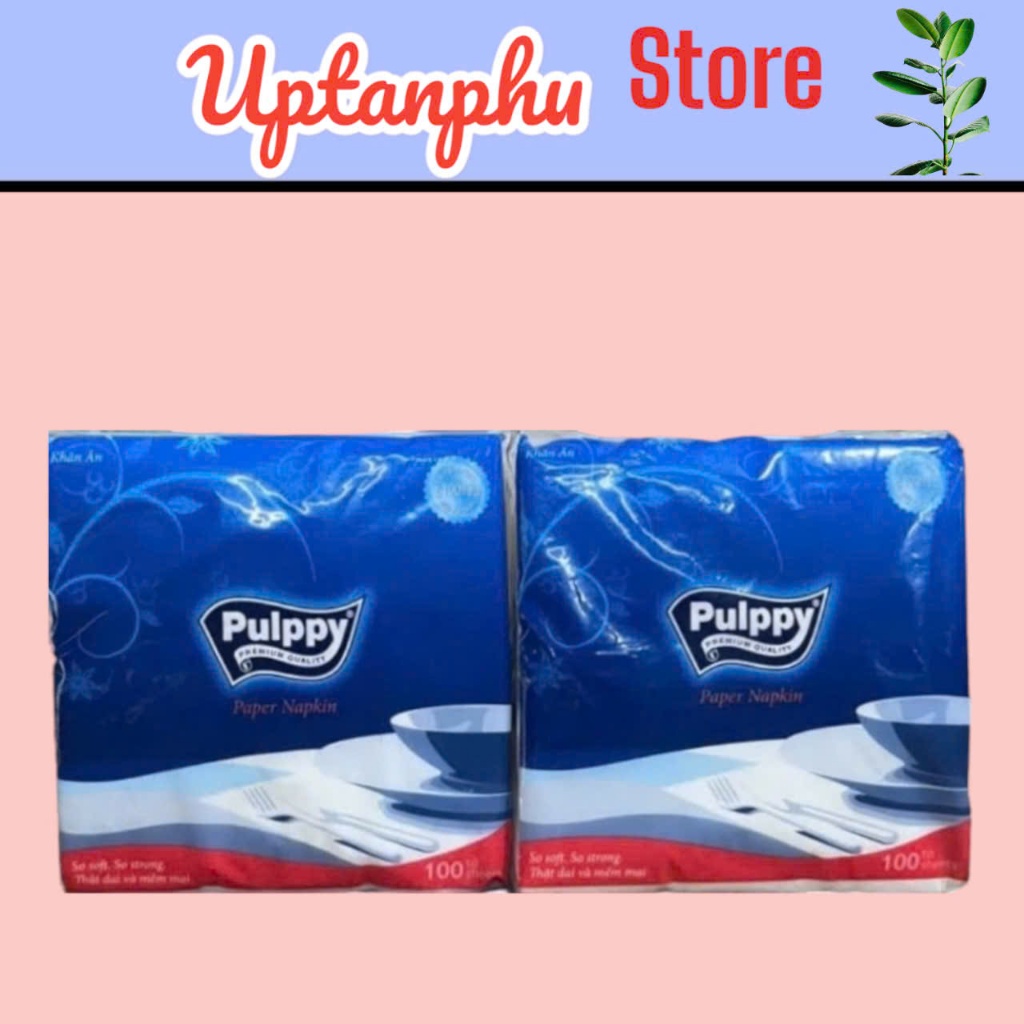 Pulppy square tissue paper 33x33cm 100 sheets (Genuine, grade 1 ...
