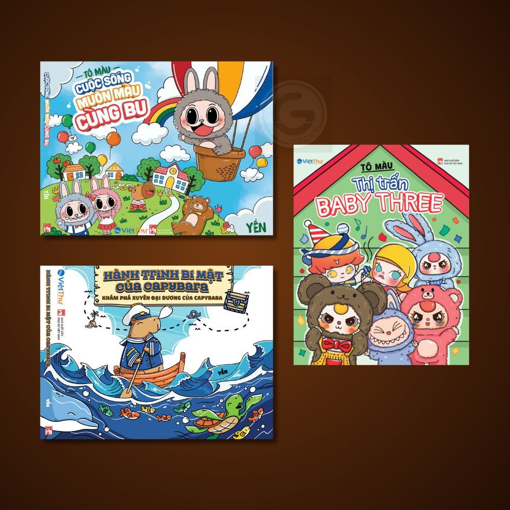 Book - Combo of 3 Capybara Coloring Books + Colorful Life with Bu ...