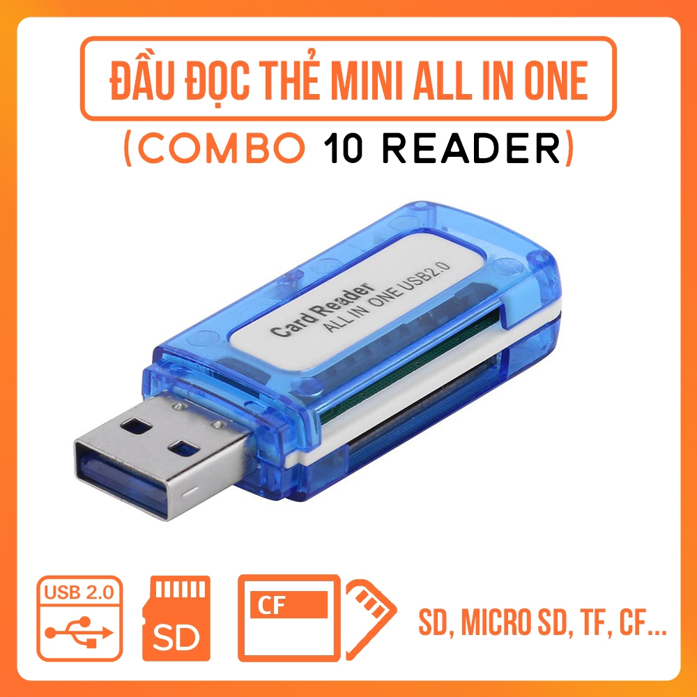 All In One Mini Card Reader (Combo of 10 Readers) | Shopee Philippines