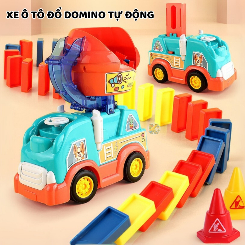 Automatic domino train car toy for children, with direction adjustment ...