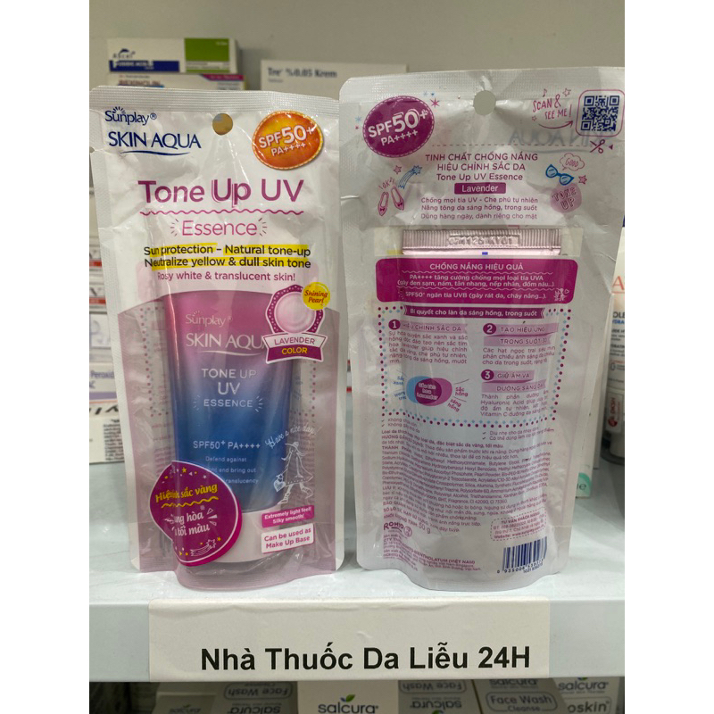 Sunplay Skin Aqua Tone Up UV Essence Sunscreen SPF50+ PA++++ (50g ...