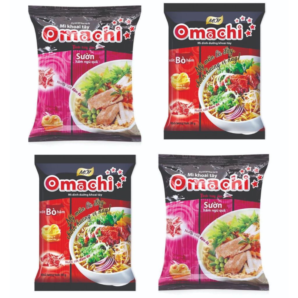[FIRE] 5 packs of Omachi Noodles with Stewed Beef Sauce/Braised Ribs ...