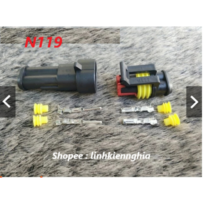 Waterproof Black 2P Plastic Jack Set - N119 (1 pack/ 10 Sets) | Shopee Philippines