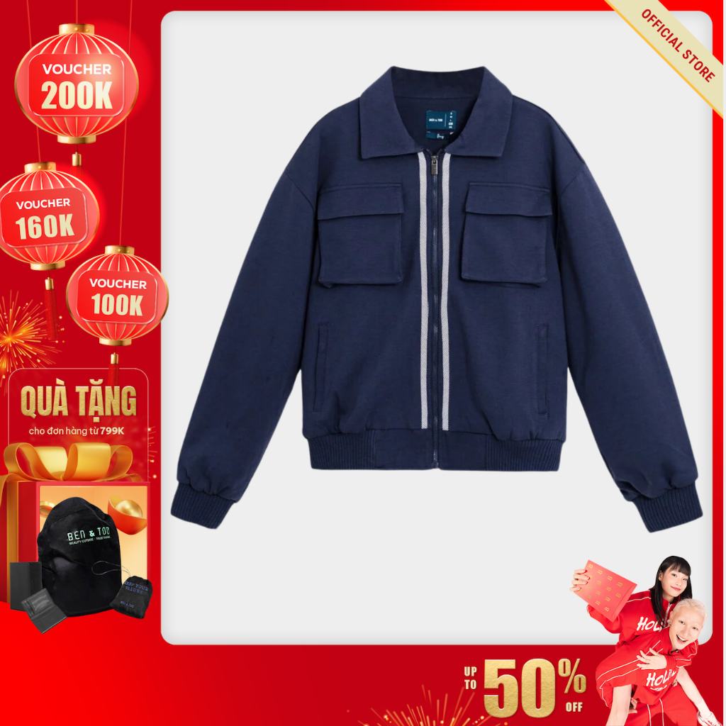 Men'sJacket form REGULAR BOXY RB1116 BD185 BEN & TOD, thick basic ...