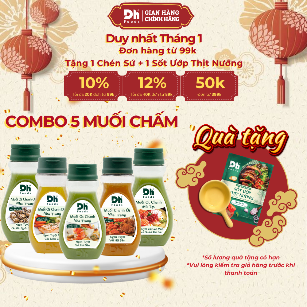 Dh Foods Assorted Nha Trang Salt Sauce Used to Dip Seafood, Barbecue ...