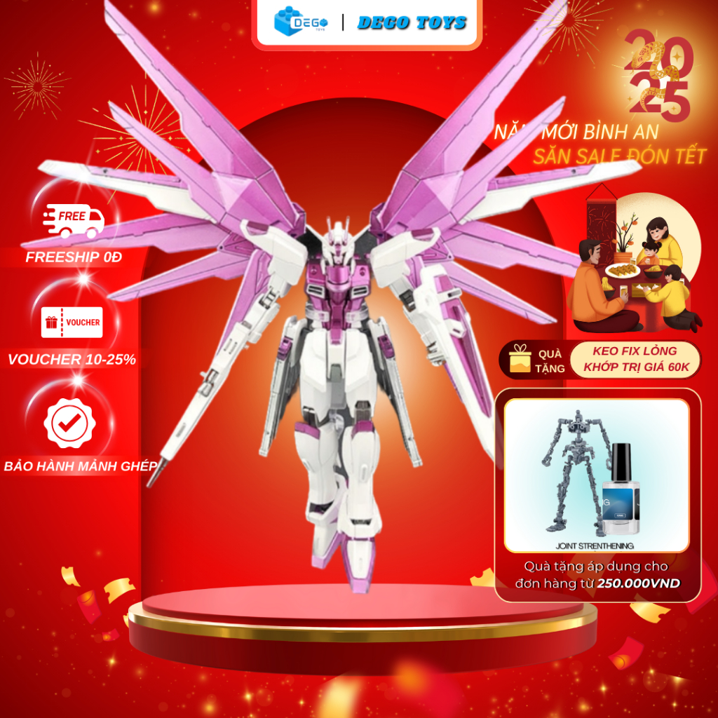 Strike Freedom Pink assembly model, 1/144 scale Strike Freedom bootleg ...
