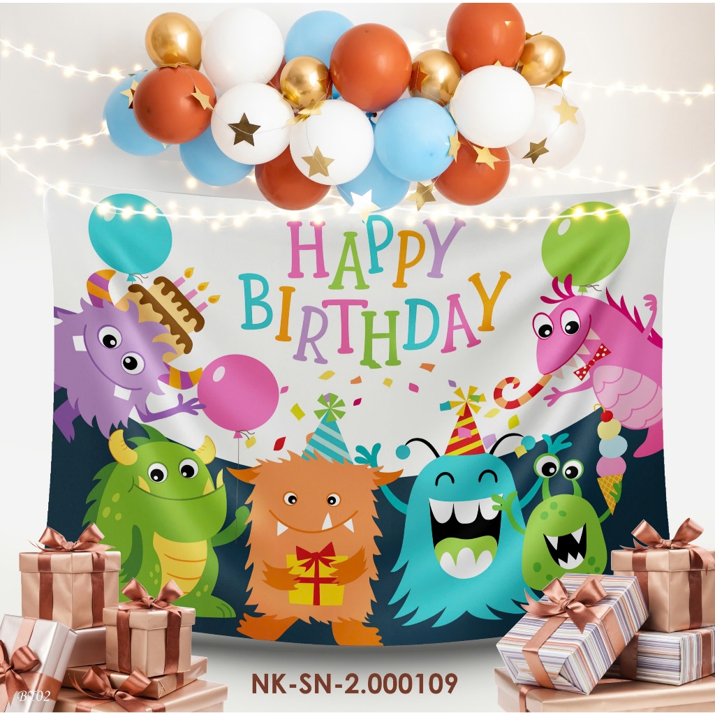 Backdrops, wall-mounted birthday canvas paintings, happy birthday ...