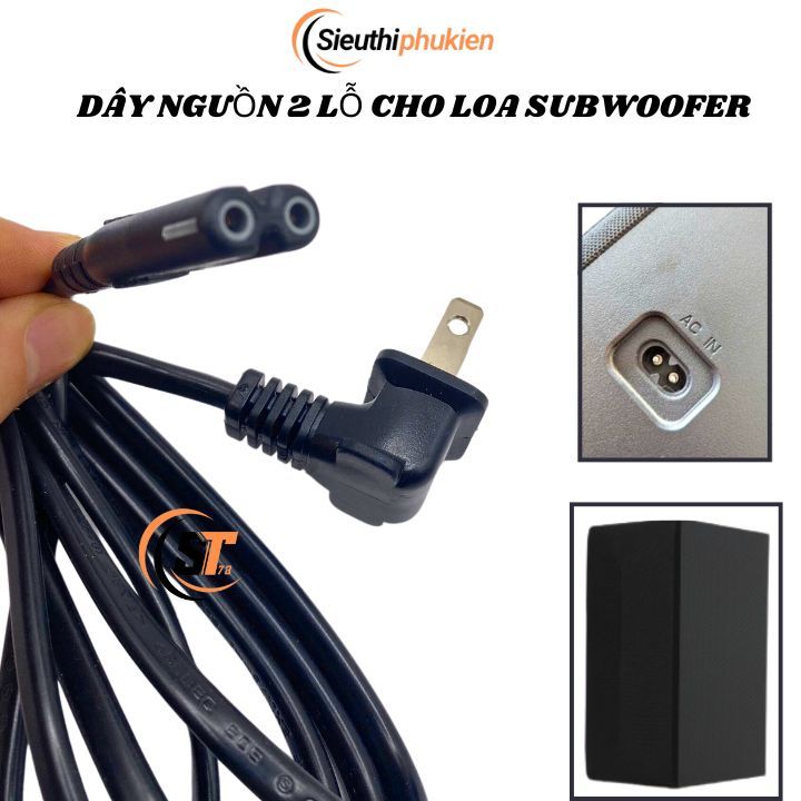 Genuine 1.5m long power cord for Bass speakers, LG Subwoofers, LG ...