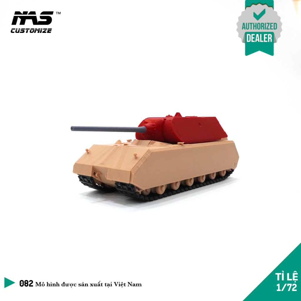 [NAS] German tank model Maus Red Oxide 1/72, 1:72 scale Maus WOT tank ...