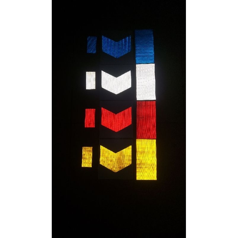 Reflective decal in the shape of a direction arrow (high quality ...