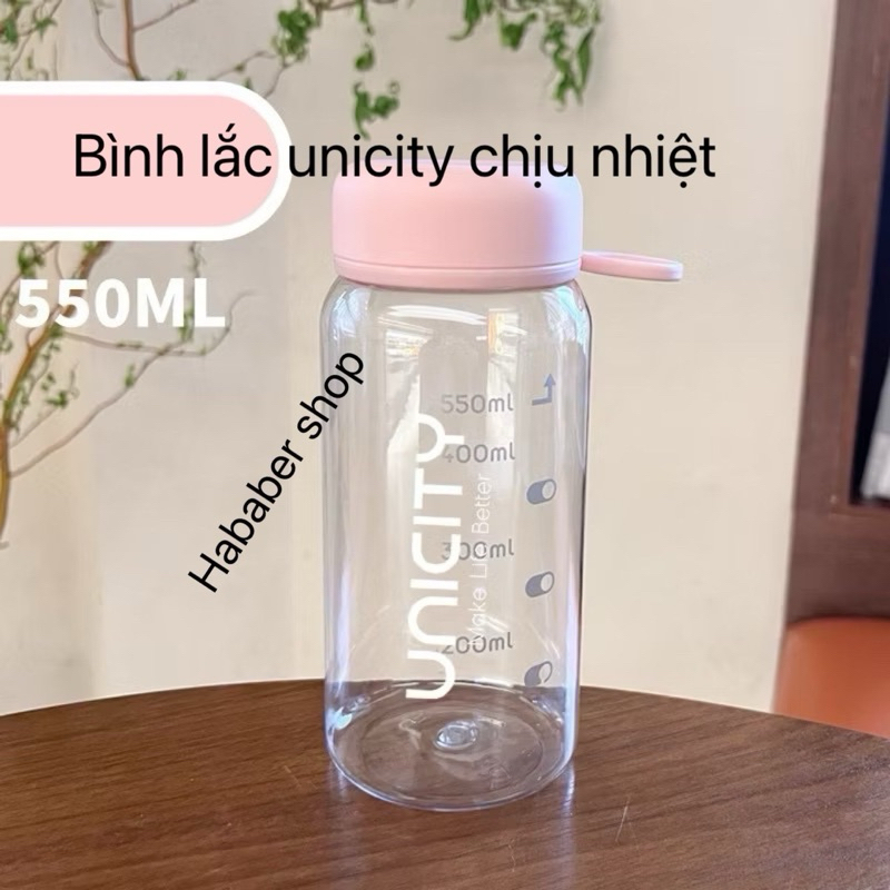 Unicity heat-resistant shaker bottle divided into ml (heat-resistant ...
