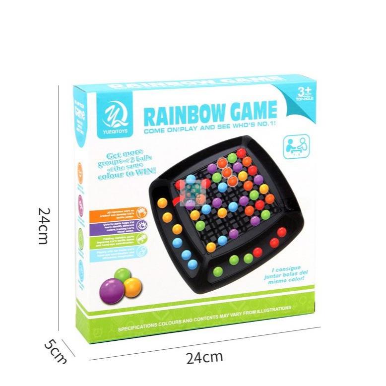 Rainbow game 48 pcs, ball push boardgame helps enhance tactical ...