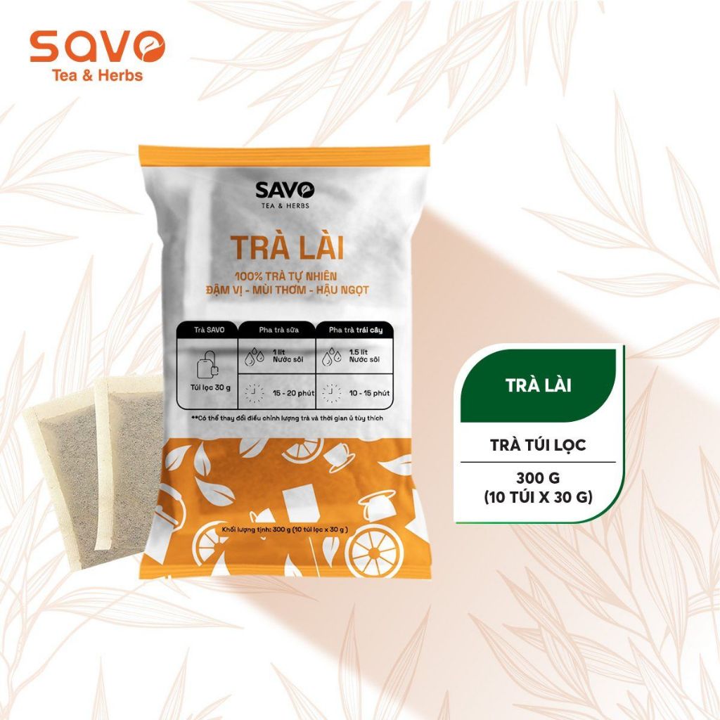 Savo Jasmine Tea Bags 300gr (10 bags x 30g) | Shopee Philippines