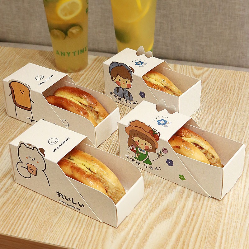 Set of 10 Paper Boxes for Sandwich / Sponge Cake | Shopee Philippines