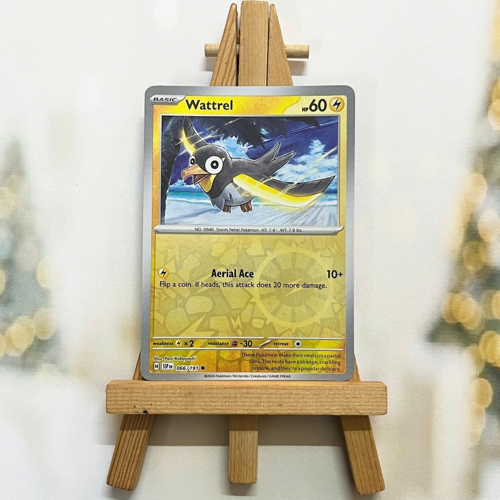 Pokemon Wattrel Picture Card 066/191 - Genuine English Surging Sparks ...