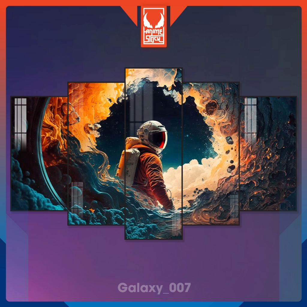 Extremely cool and sparkling Astronaut painting, Mirror Coated Material ...