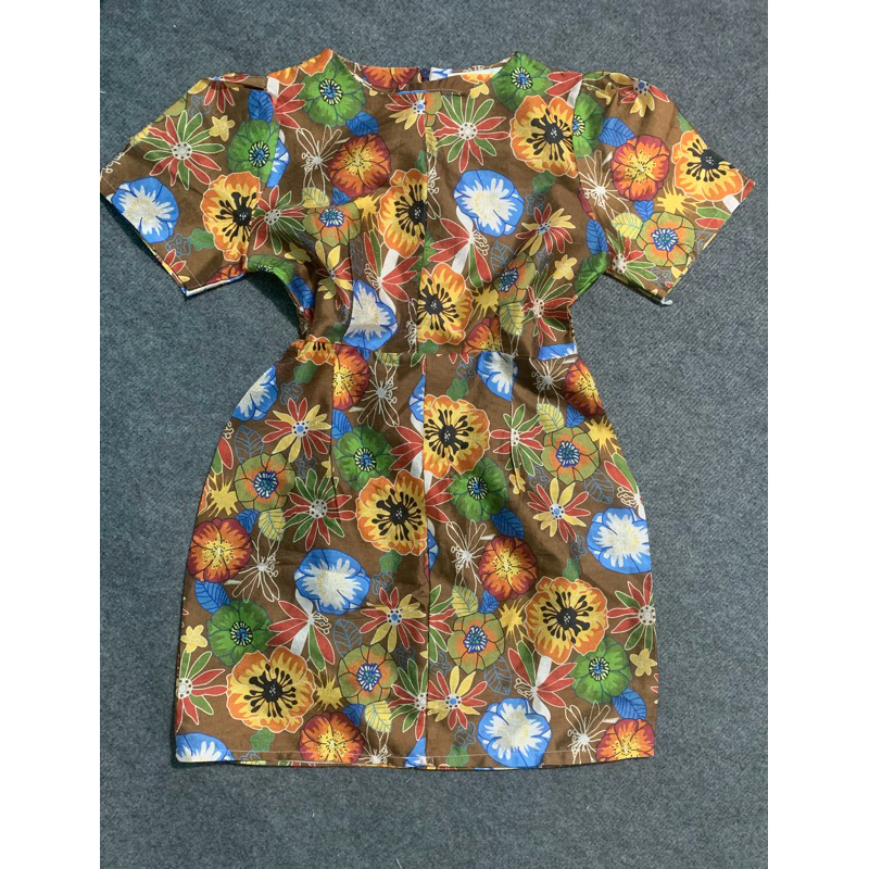 Tafta-like floral dress size M70 | Shopee Philippines