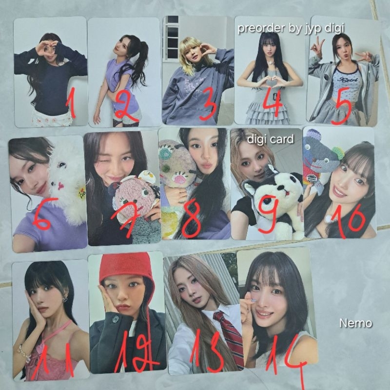 Card TWICE STRATEGY NEMO DIGIPACK GENUINE NAYEON SANA JEONGYEON JIHYO ...